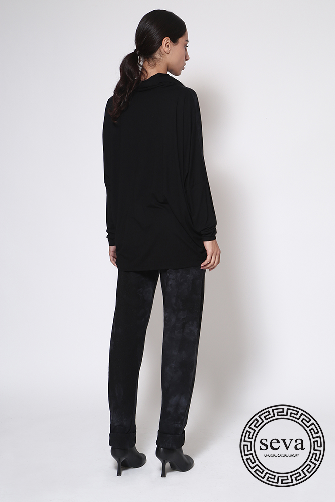 SEVA COLLARED PAINT EFFECT TUNIC - Conelle